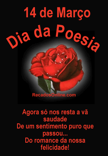 14 de Março, Dia da Poesia! - Recados de Dia da Poesia - ClickGrátis 14 de Março, Dia da Poesia! - Recados de Dia da Poesia - ClickGrátis