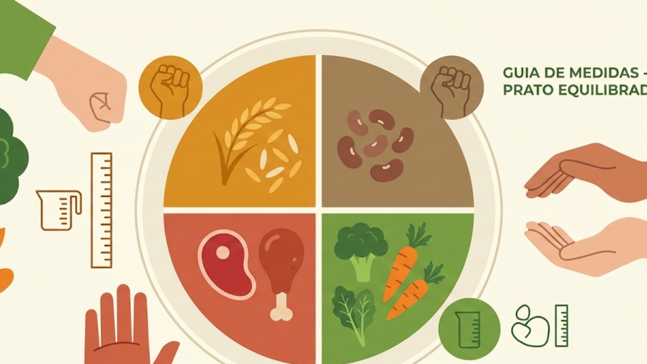 Prato equilibrado sem balança: Método das mãos funciona no PF - ClickGrátis